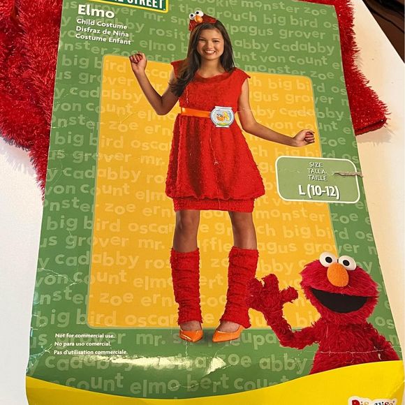 Sesame Street | Costumes | Sesame Street Elmo Dress Costume Size Large ...